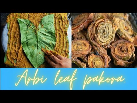 Arbi leaf pakora😋😍🤩 #cooking #youtubevideo #sapnathakuryt @# ...