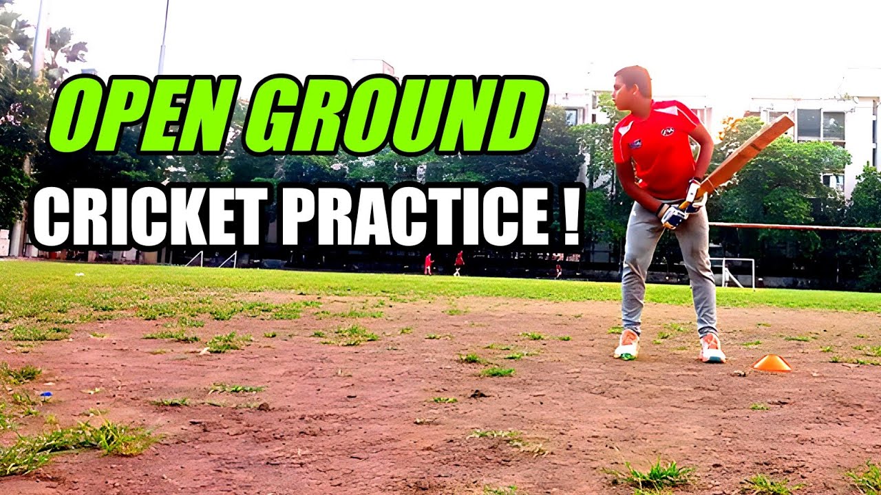 OPEN GROUND CRICKET PRACTICE! - YouTube
