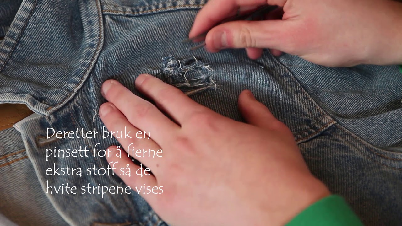 DIY - Distressed Denim Jacket - YouTube