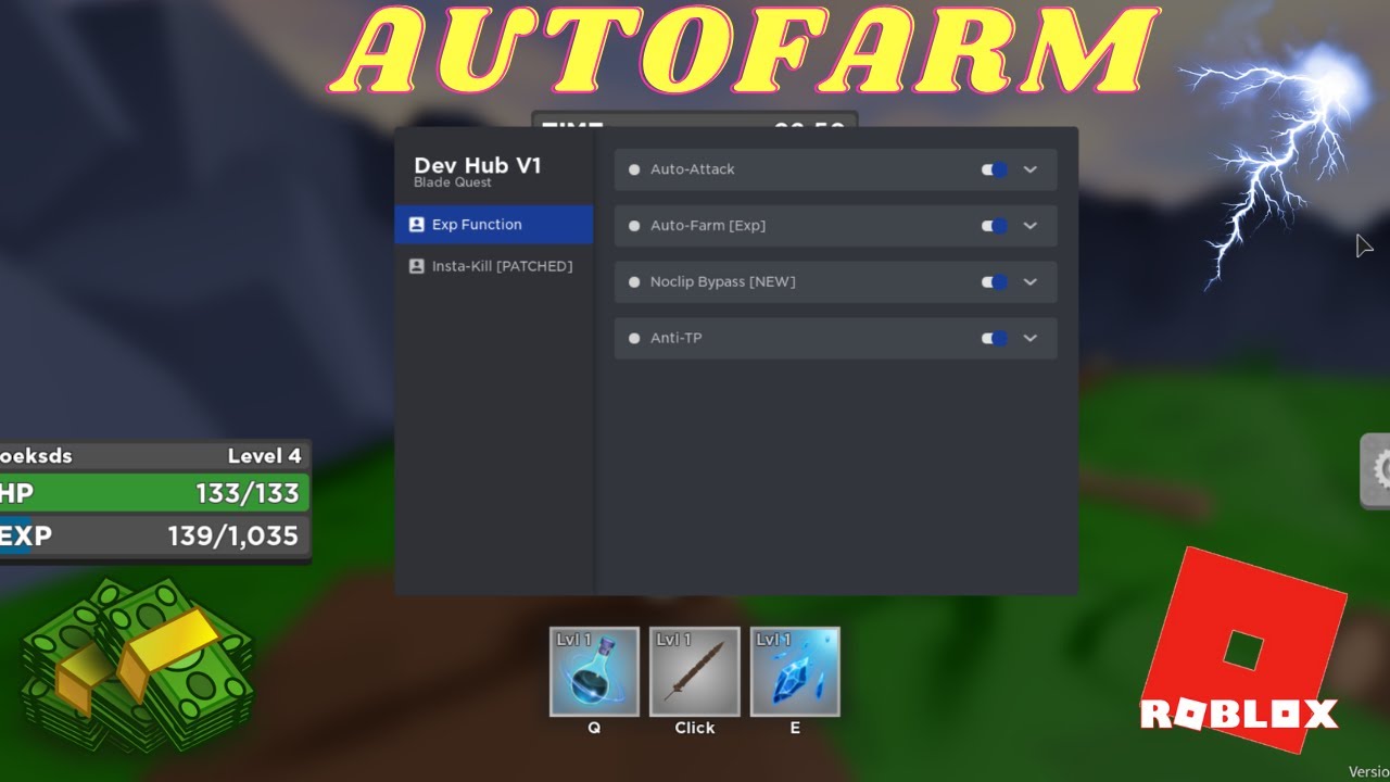 NEW OP BLADE QUEST AUTO FARM GUI ROBLOX (BRAND NEW) - YouTube