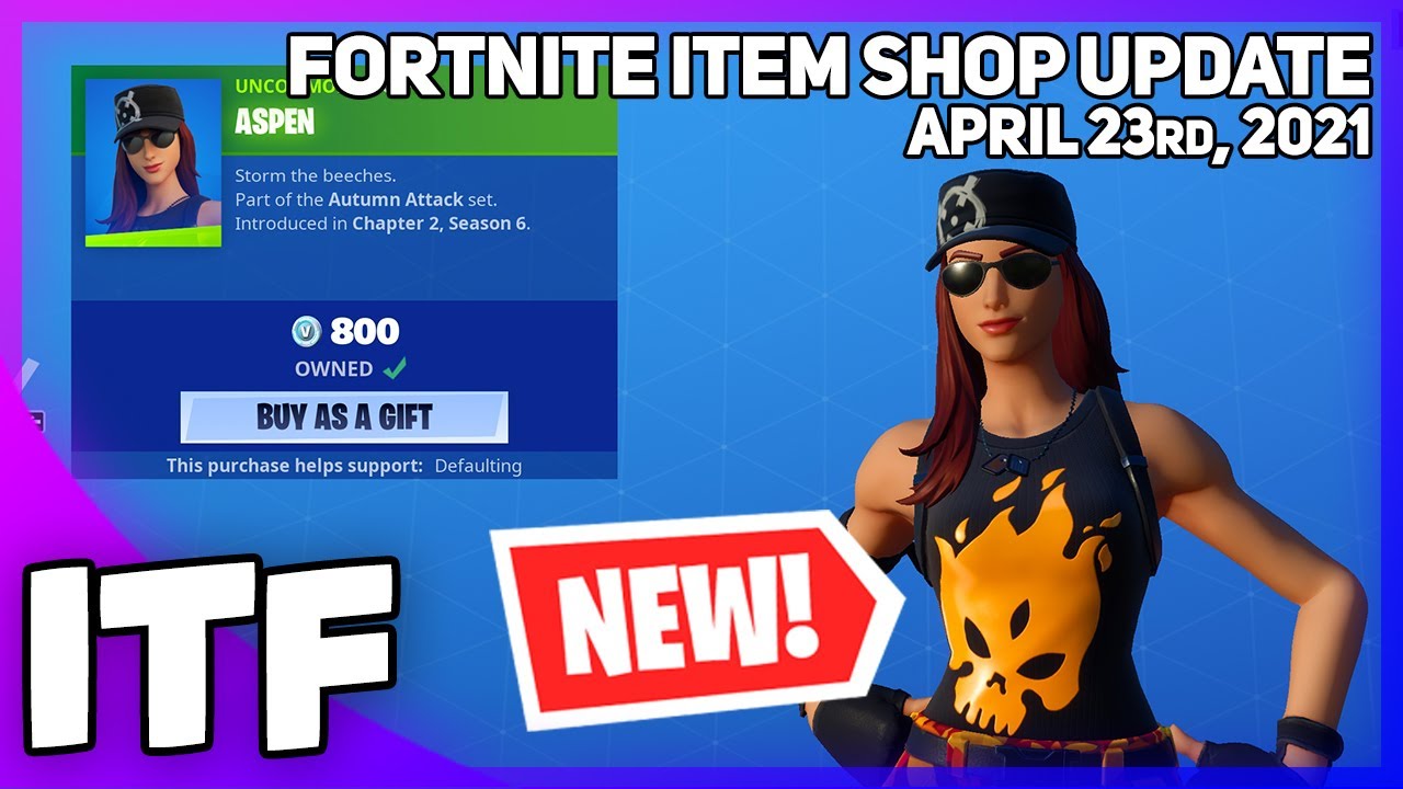 Fortnite Item Shop *NEW* ASPEN SKIN + SUPER RARE SKIN RETURN! [April ...