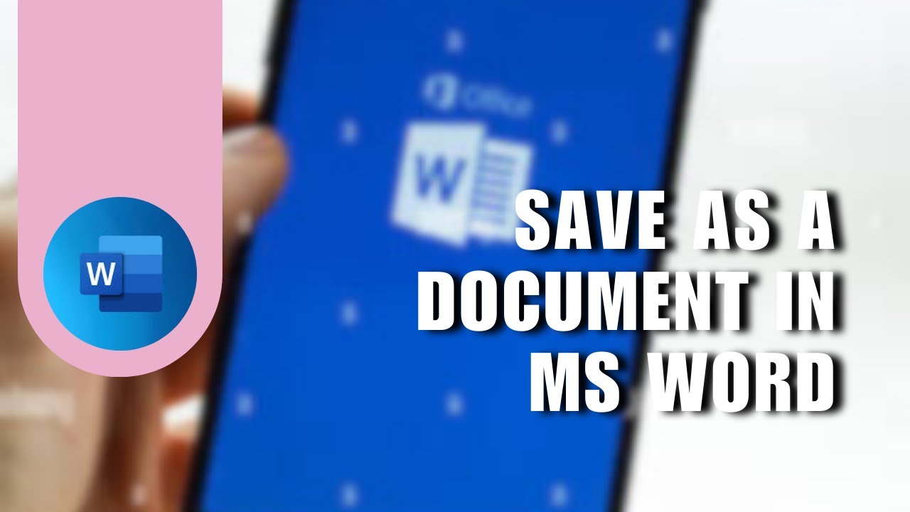 👍 TIPS: How To Save As A Document In MS Word On Mobile Phone | Save as ...