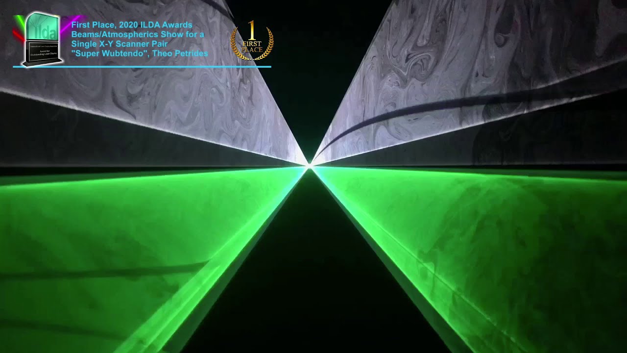 2020 ILDA Awards - 1st Single X-Y Scanners - "Super Wubtendo", Theo Petrides - YouTube