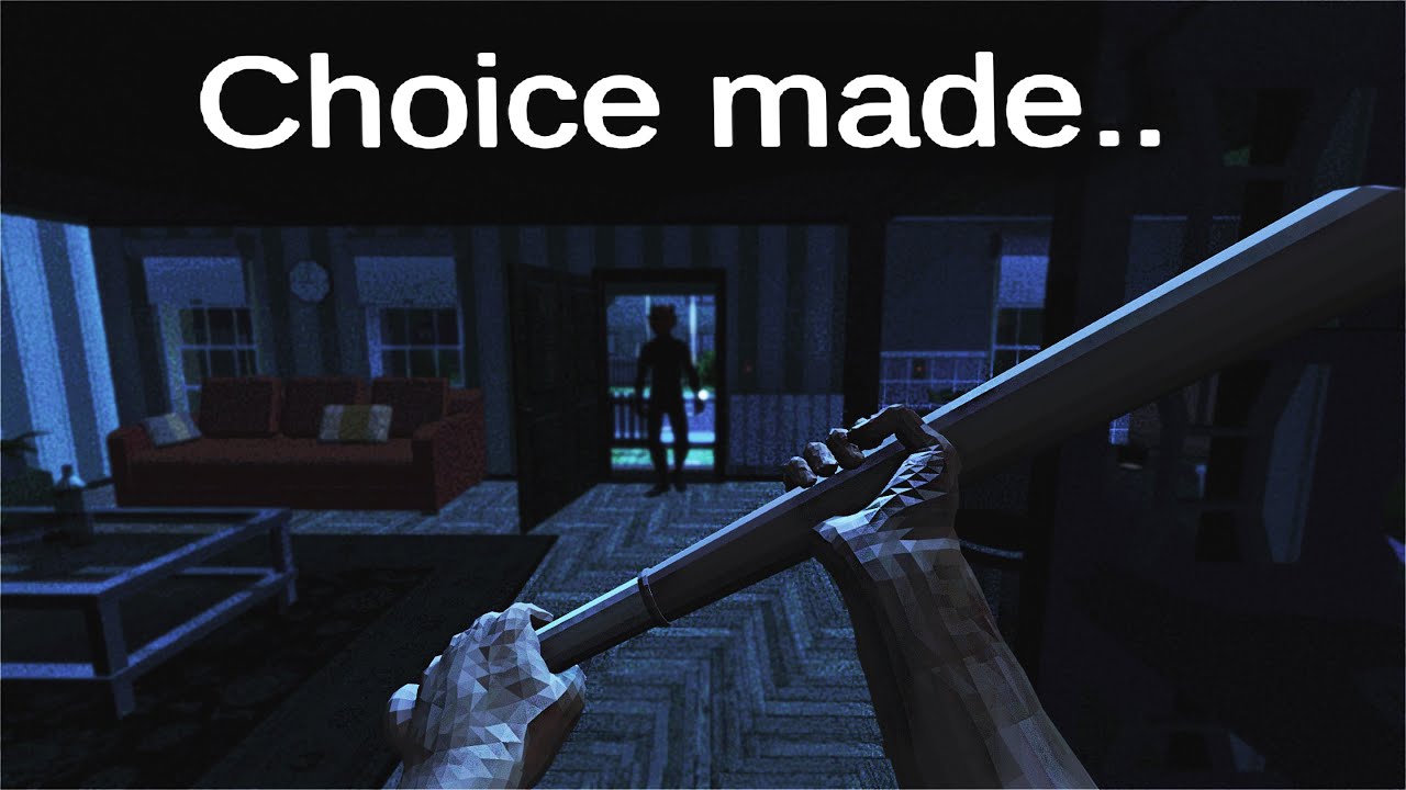 A MULTIPLE CHOICE home invasion Horror Game.. - YouTube