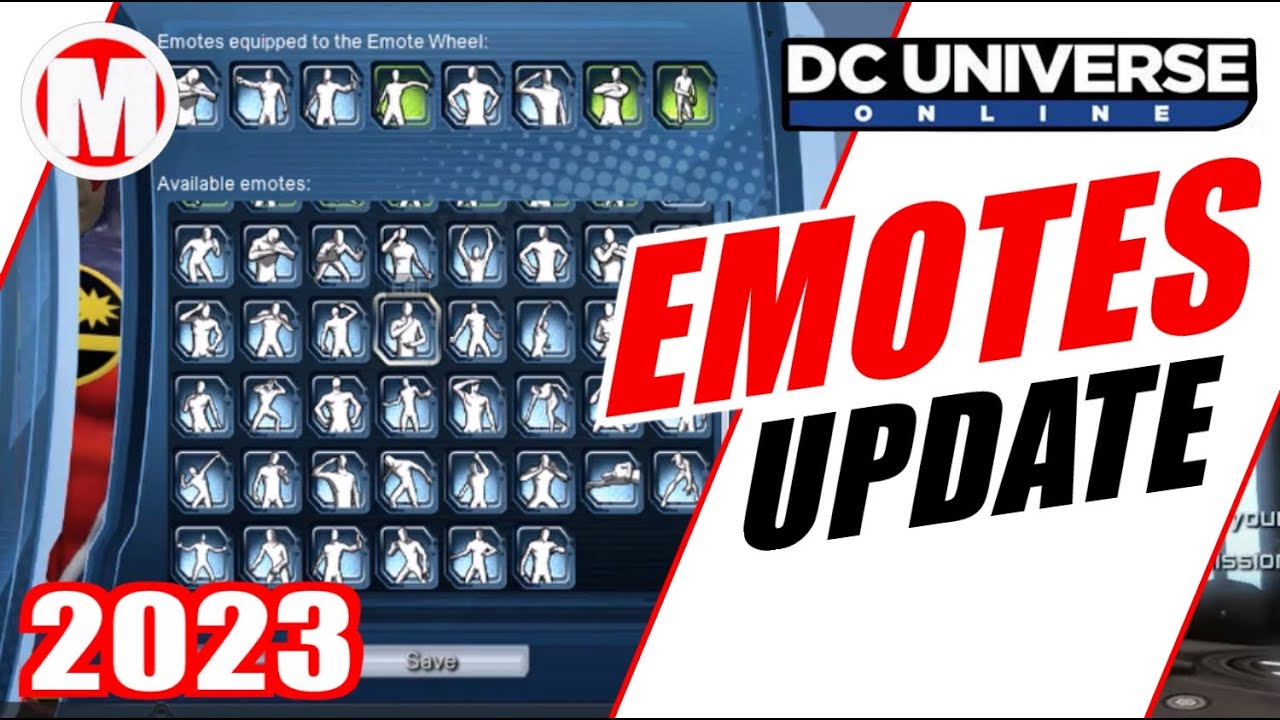 DCUO Emotes Update - YouTube