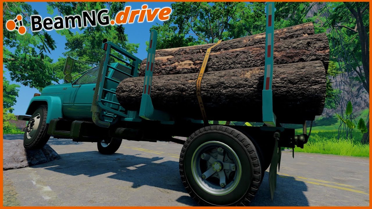 LOGGING TRUCKS VS DANGEROUS ROAD!! - BEAMNG.DRIVE MP - YouTube