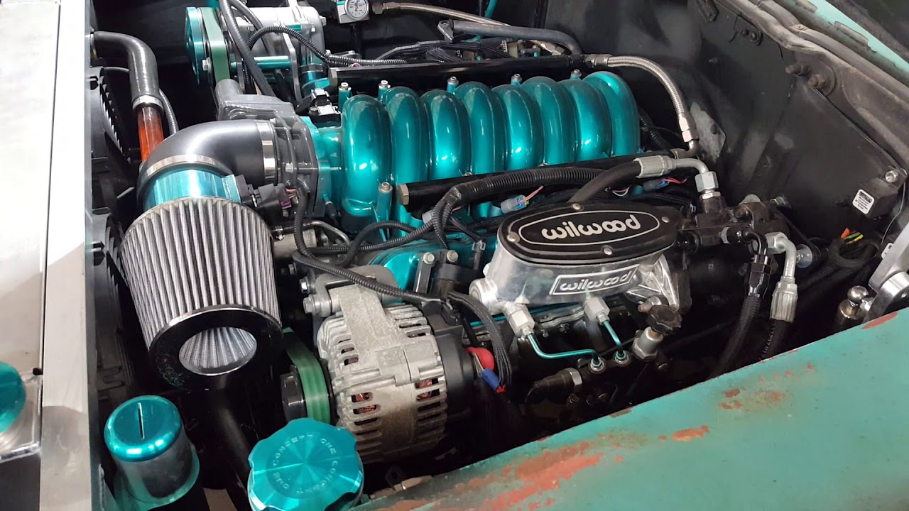 57 Chevy Belair Wagon LS3 First Start - YouTube