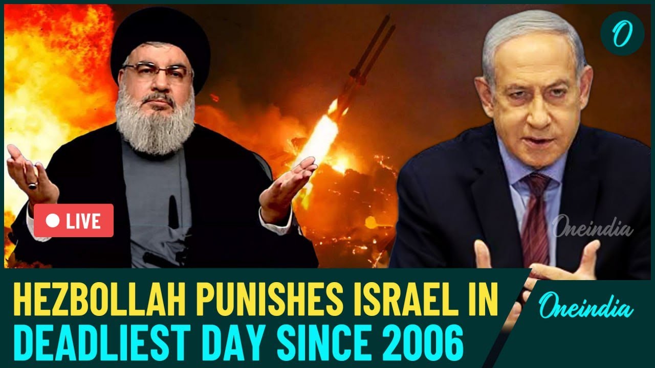 LIVE | Hezbollah Unleashes 100+ Rockets on Kiryat Shmona & Haifa in ...