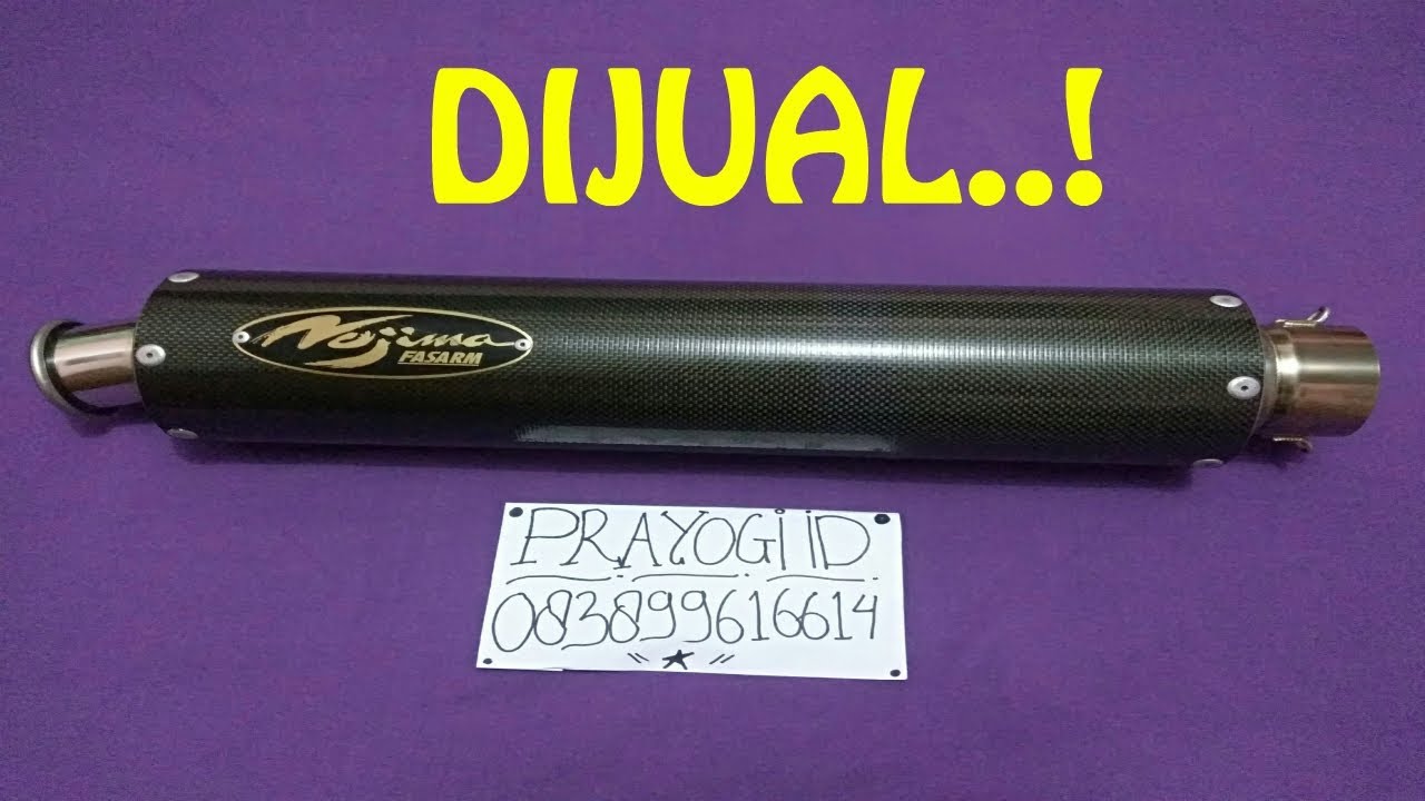 JUAL.! Slincer Knalpot NOJIMA Fasarm Carbon Muluss Rare Abis Bos Qu ...