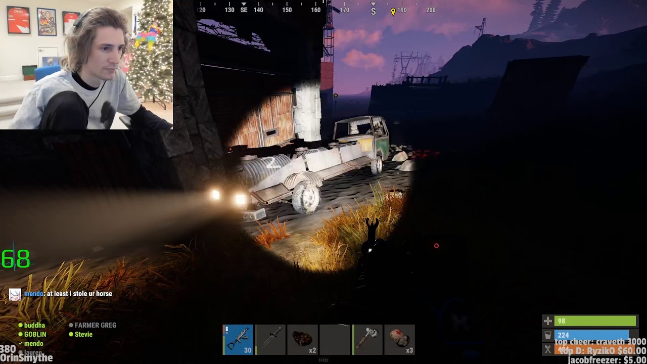 xQc rides in the fastest car in rust [ OTV rust highlights ] - YouTube