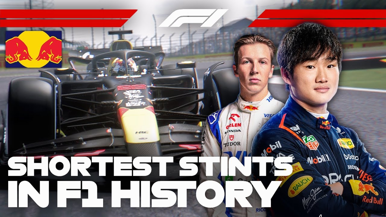 The Shortest Driver Stints in F1 History at Red Bull - YouTube
