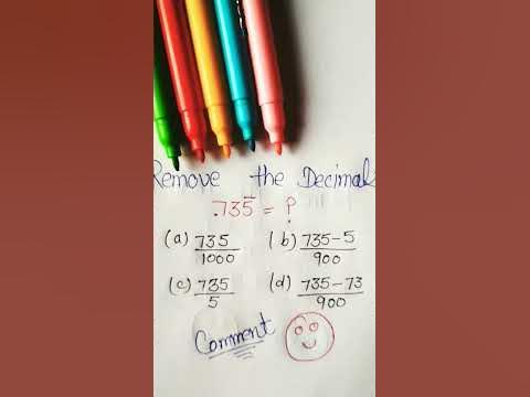 Remove the decimals#NehaShersiye#short #youtubeshorts #mathshorts - YouTube