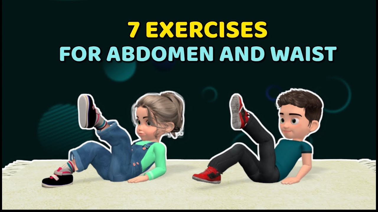 7 EXERCISES FOR ABDOMEN AND WAIST FOR GIRLS - YouTube