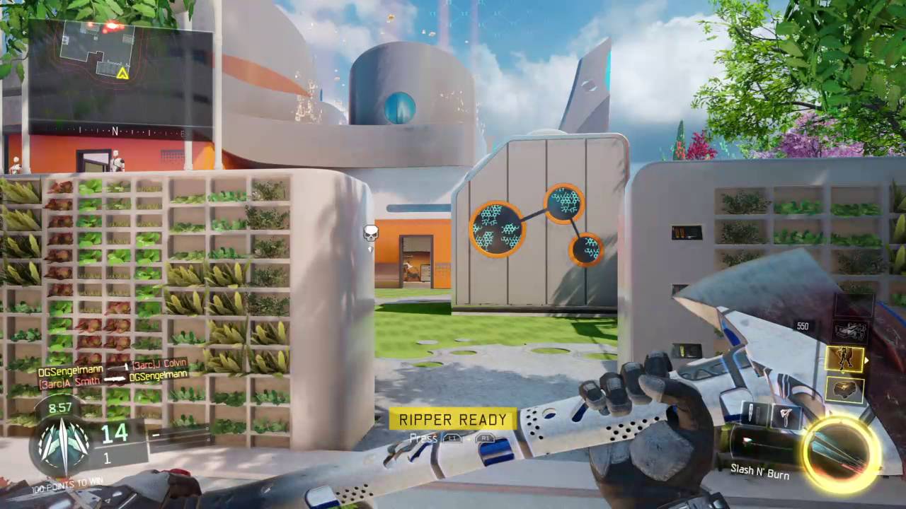 Melee and rocket launcher fight vs 18 bots in BO3 - YouTube