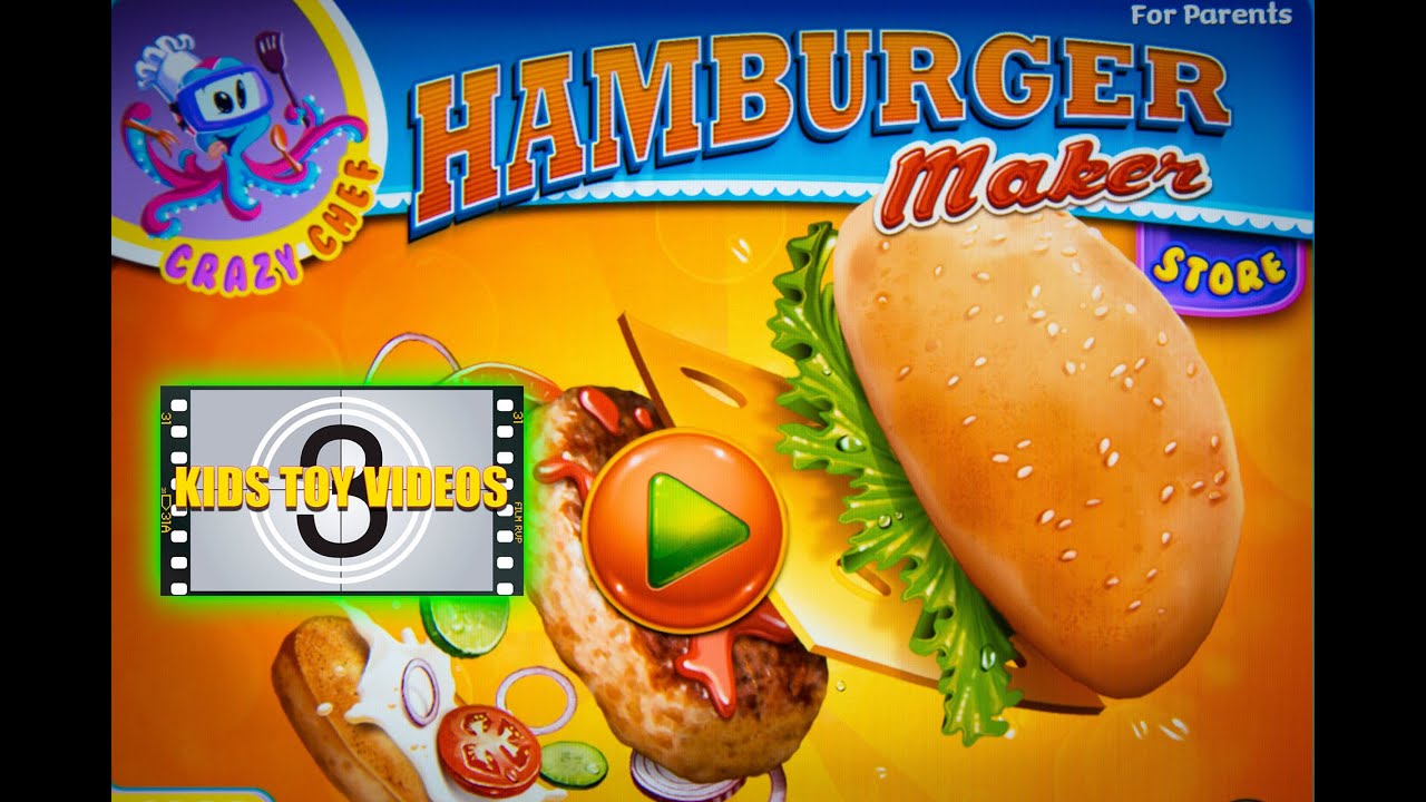 Tabtale Burger Crazy Chef, Make Your Own Funny Hamburger App Video ...
