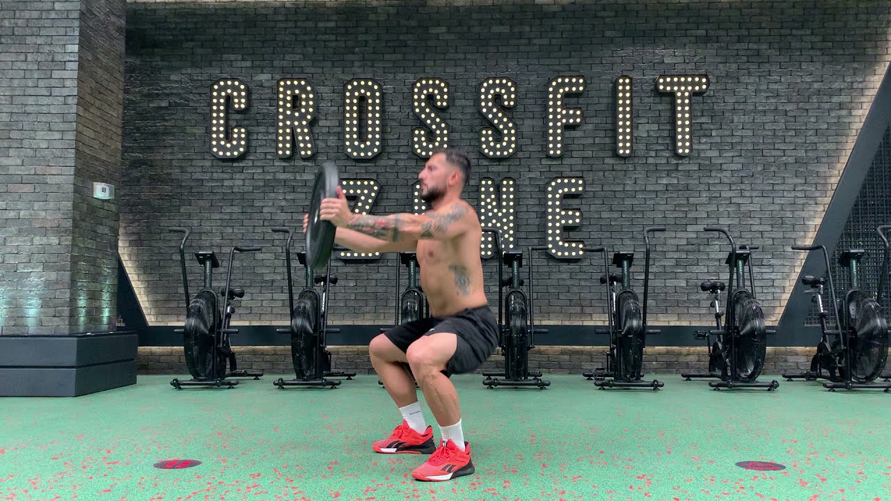 Plate Press Squat - YouTube