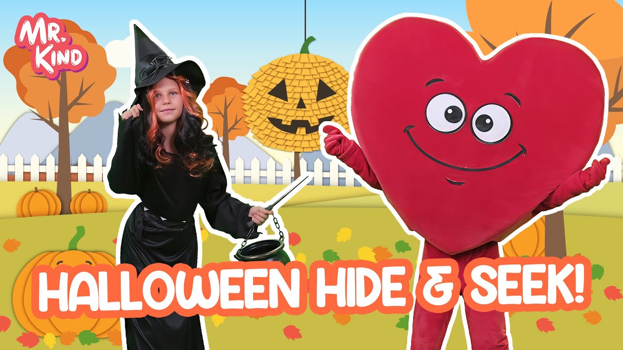 Halloween Hide & Seek Challenge | Fun Game for Kids! | Mr. Kind - YouTube