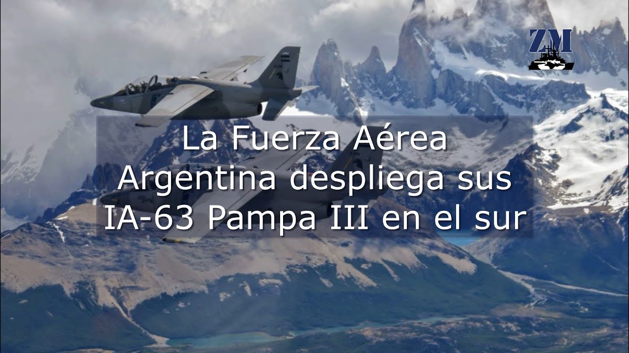 La Fuerza Aérea Argentina despliega sus IA-63 Pampa III en el sur - YouTube