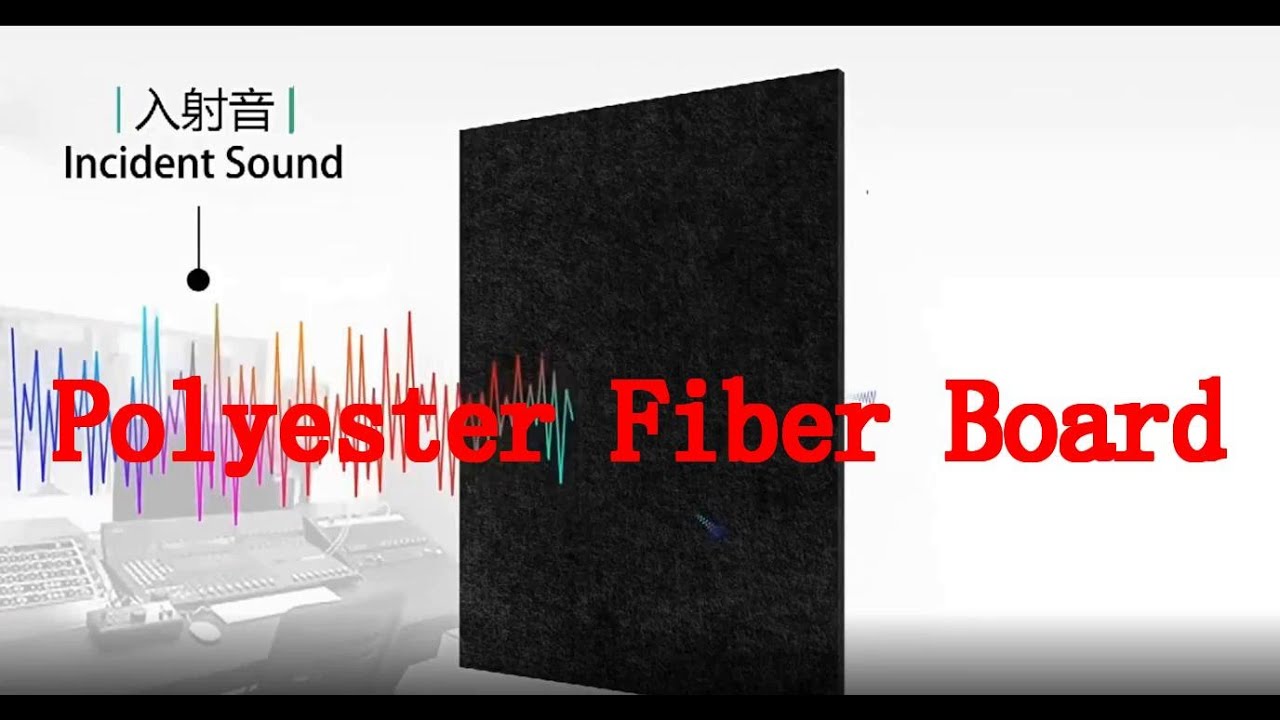High Density Polyester Fiber Board Fireproof Soundproof Acoustic ...