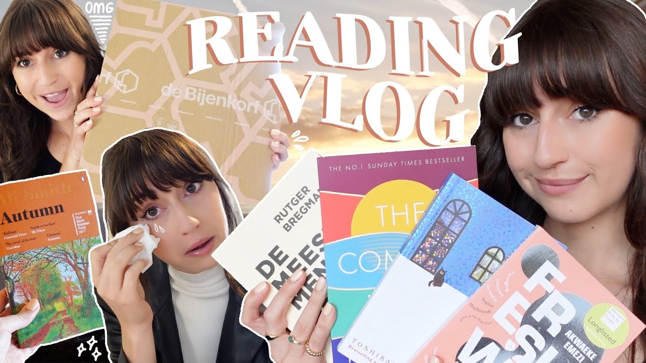 READING VLOG 🍄 reading ALL my UNREAD BOOKS, ugly crying over a book ...