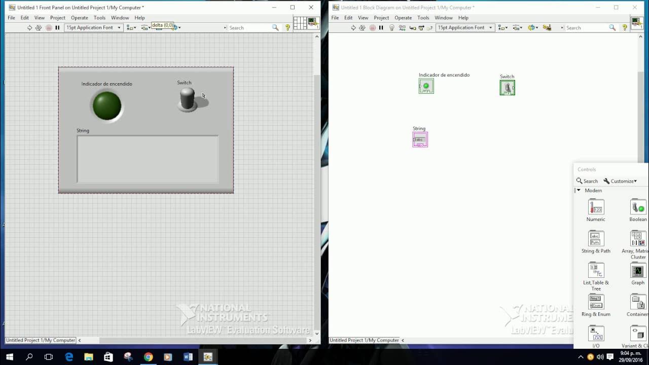 Creación de proyecto en LabVIEW - YouTube