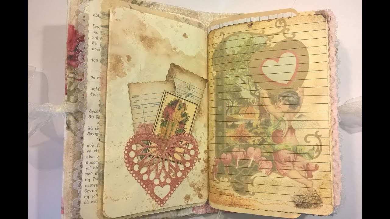 making a junk journal live tutorial - YouTube