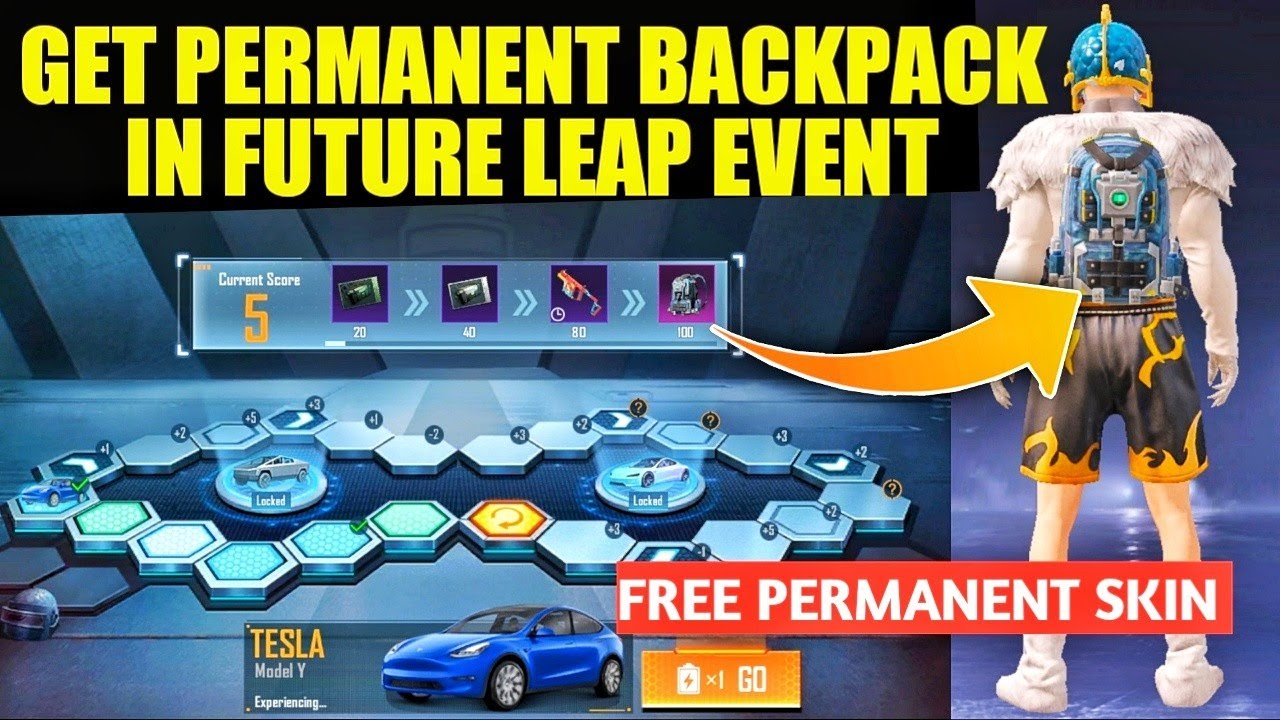 GET PERMANENT BACKPACK SKIN FUTURE LEAP EVENT IN BGMI | HOW TO GET ...