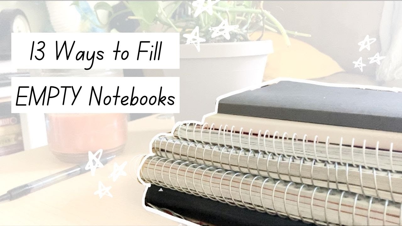 13 ways to fill your notebooks | journaling ideas & inspiration - YouTube