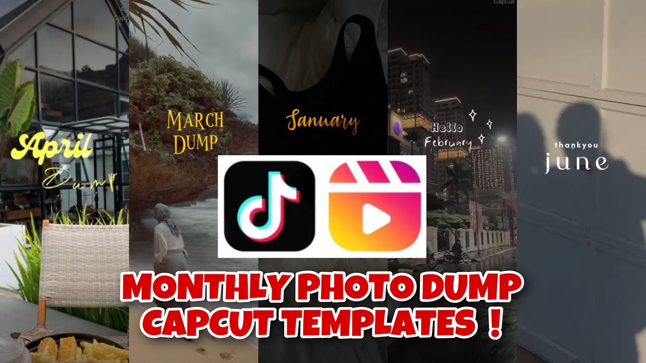 How to do june recap template trend on tiktok | Capcut Dump template trend | july dump Capcut ...