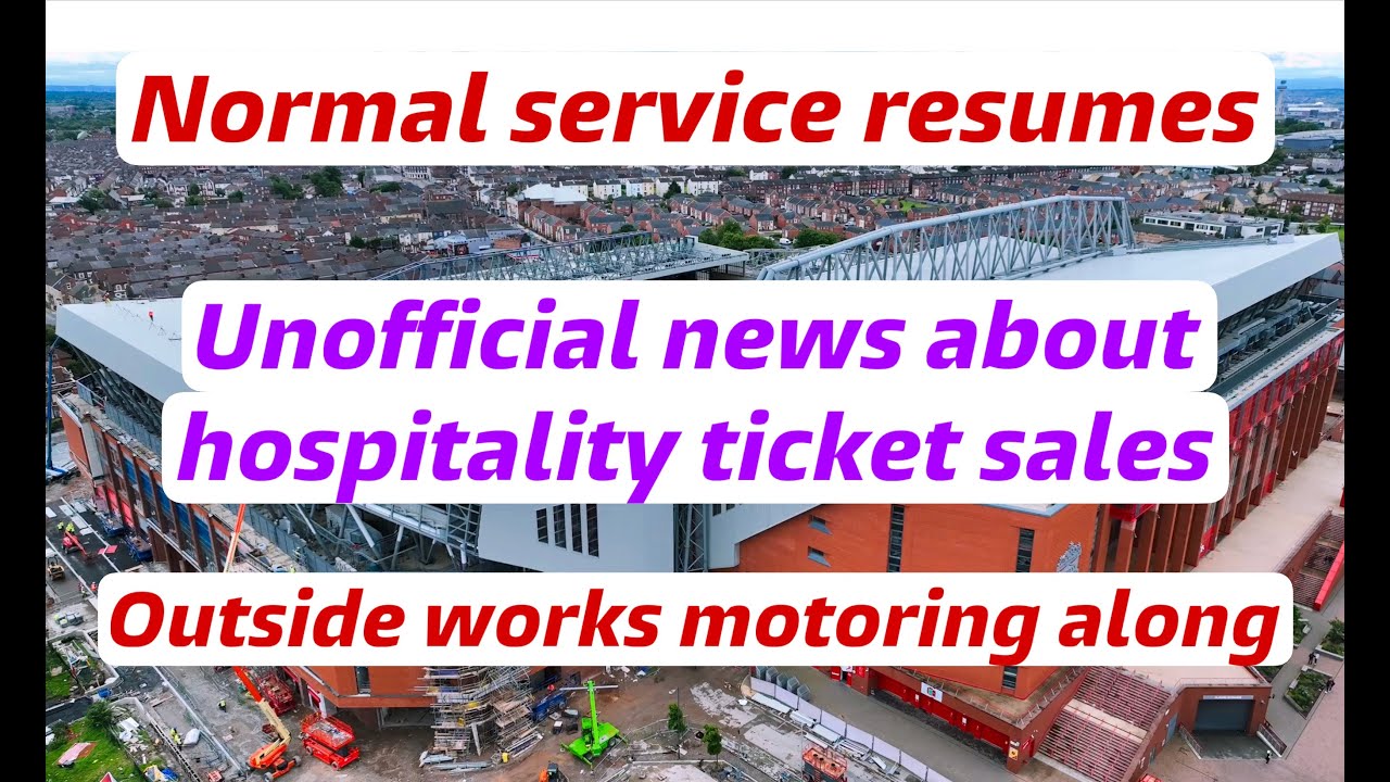 Normal service resumes at Liverpool F.C’s Anfield Road Expansion - YouTube