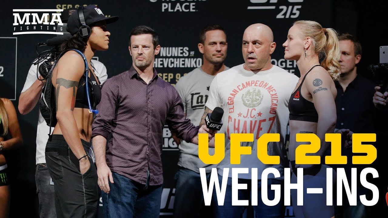 UFC 215 Ceremonial Weigh-Ins - MMA Fighting - YouTube