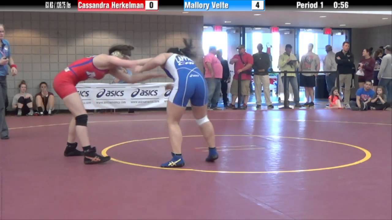 63 kg CSF - Cassandra Herkelman (McKendree) vs. Mallory Velte (Burnaby ...