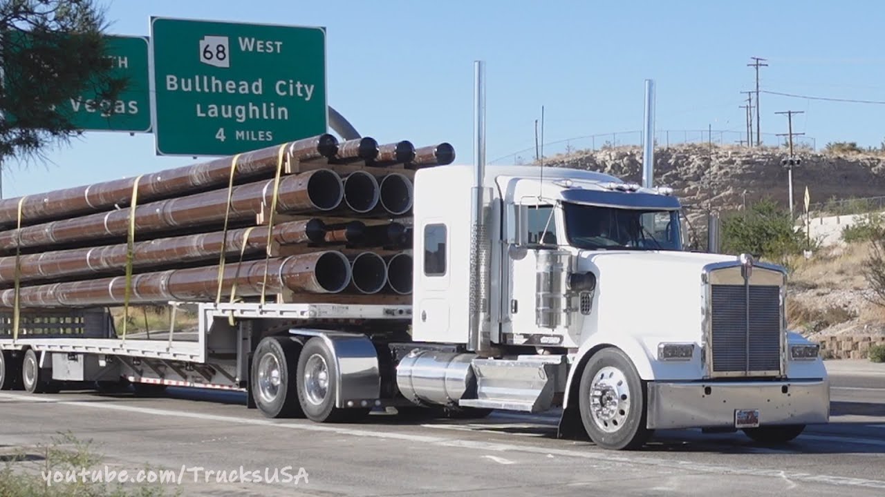 Truck Spotting American Trucks USA, Highway Traffic in Arizona - YouTube