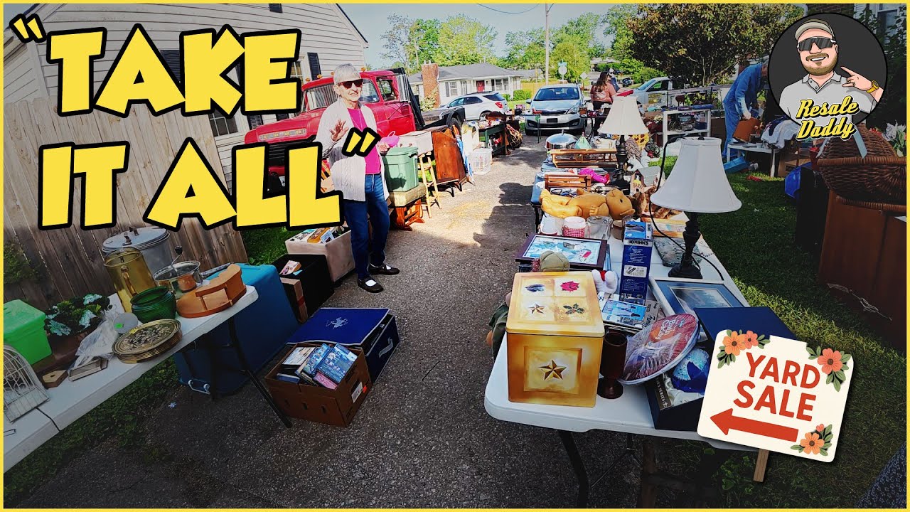 They Said TAKE IT ALL at this Yard Sale - YouTube