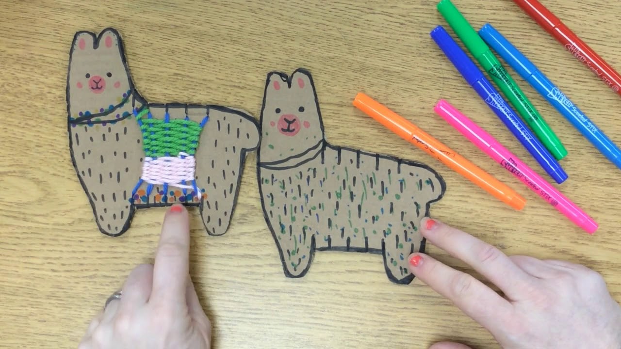 Llama Loom Weaving - YouTube