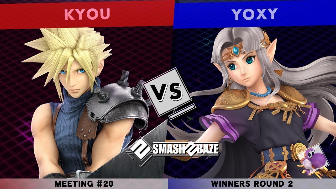SMASH2BAZE #20 - Kyou (Cloud) VS Yoxy (Zelda, Yoshi) Winners Round 2 ...