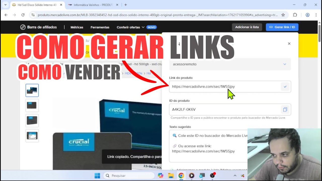 Mercado Livre Afiliados - Como Vender, Gerar Links (2025) - YouTube