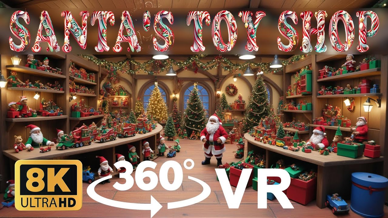 Santa's Magical Toy Shop VR Tour | A Festive 360° Adventure - YouTube