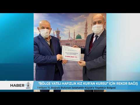 “BÖLGE YATILI HAFIZLIK KIZ KUR’AN KURSU” İÇİN REKOR BAĞIŞ