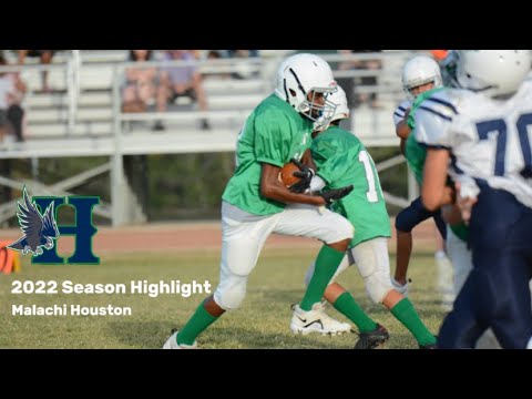 Malachi Houston full 7th grade 2022 football season highlights - YouTube