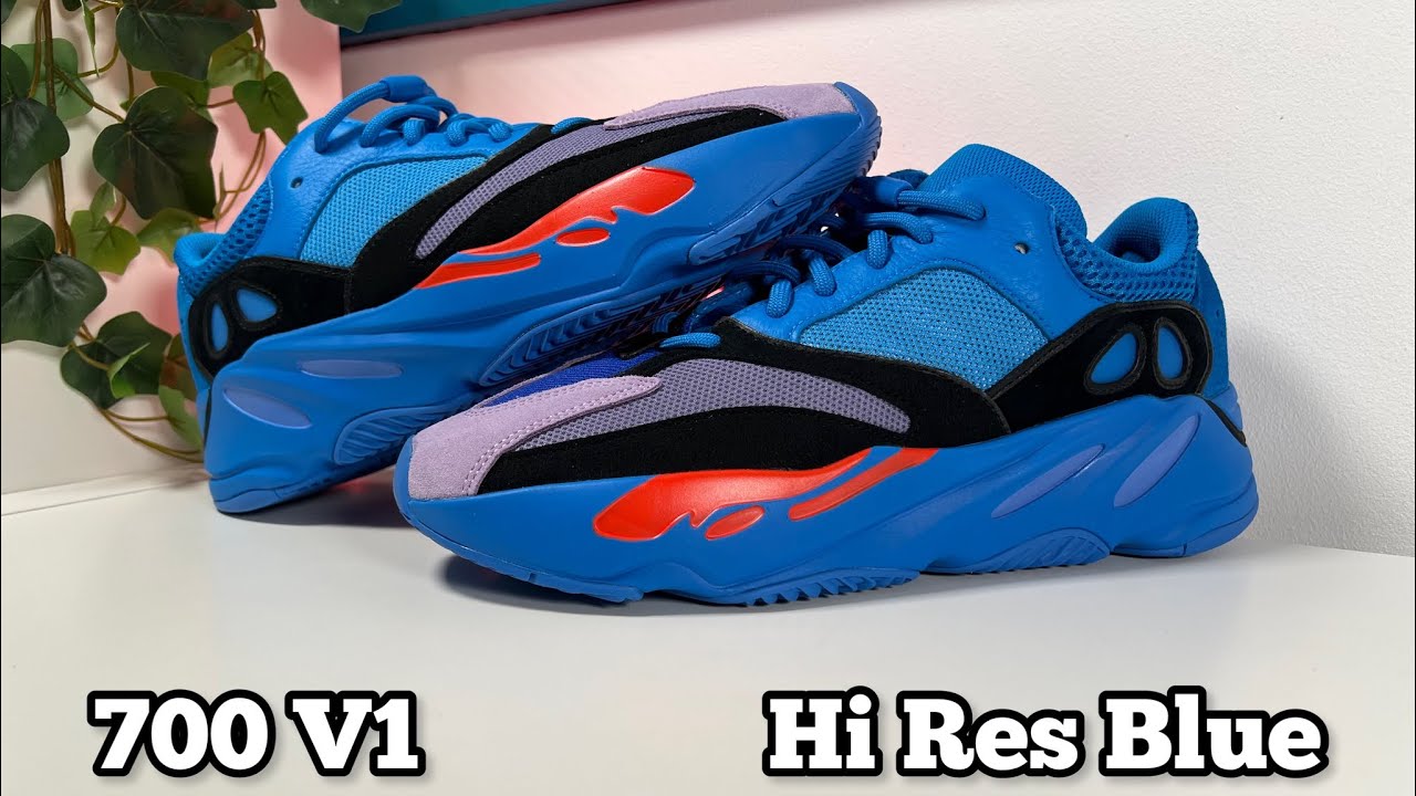 Yeezy 700 V1 Hi Res Blue Review& On foot - YouTube