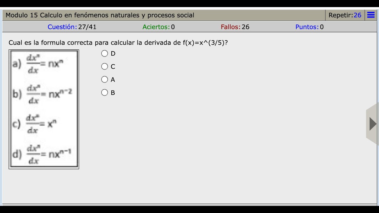 Modulo 15 Calculo en fenómenos naturales y procesos social| Cual es la formula correcta - YouTube