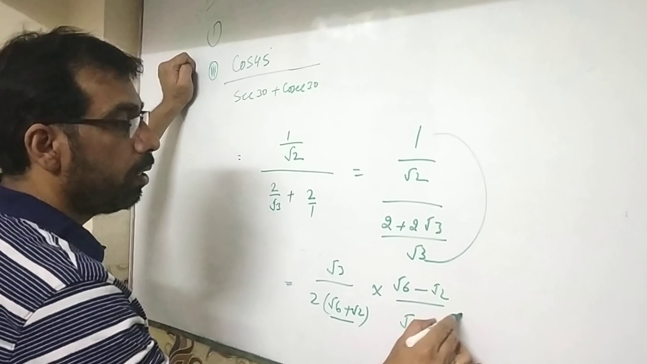 Trigonometric Ratios of some specific angles. - YouTube