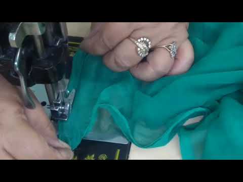 Dupatta peeko with embroidery machine - YouTube
