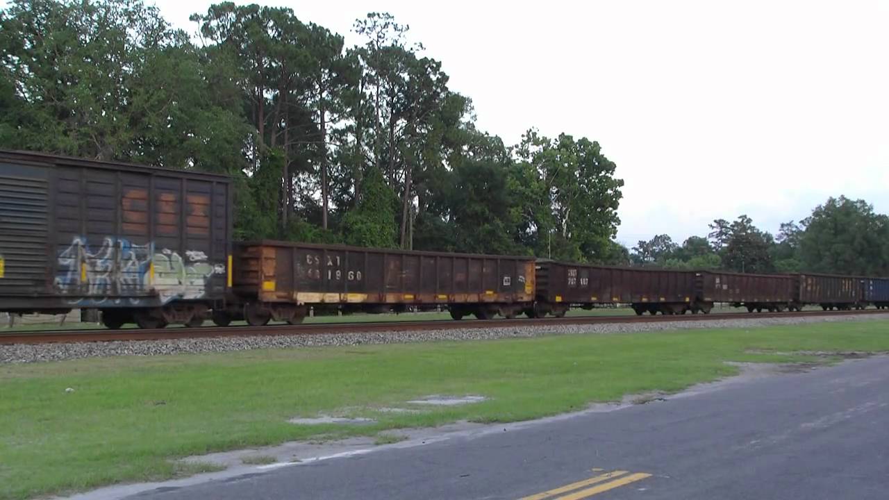 CSX A773 at Folkston on 6-16-09 in HD - YouTube
