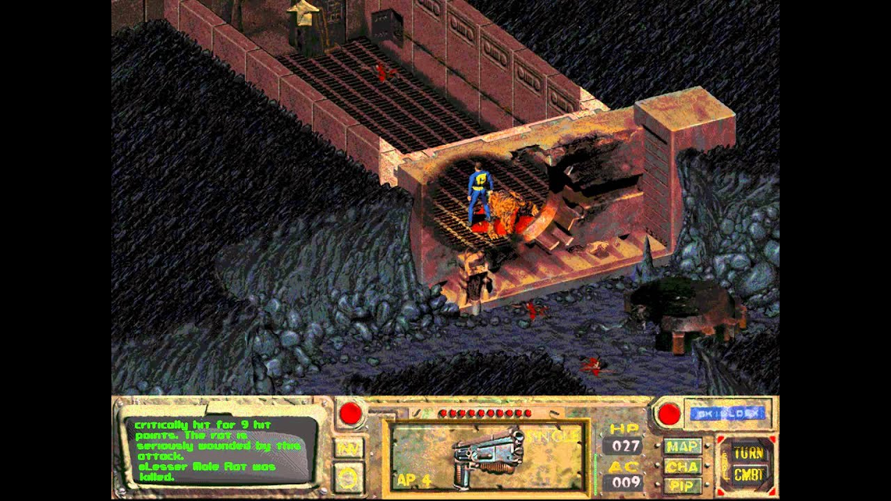 FALLOUT 1 - gameplay part 4 - hardest difficulty - RXQ79 - YouTube
