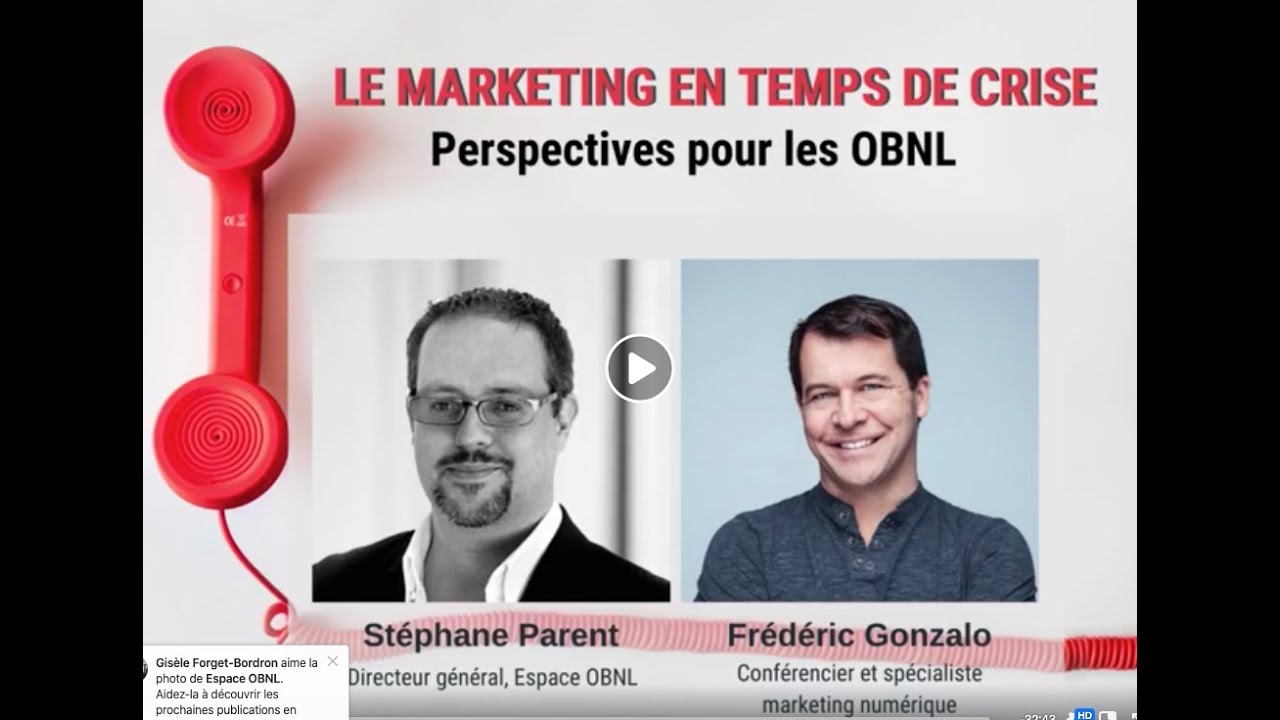 En temps de crise | Perspective pour les OBNL, Facebook live avec Gonzo ...