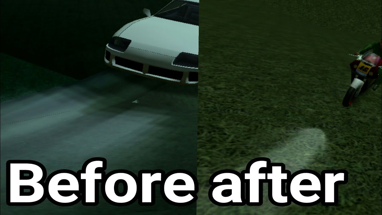 FIXED HEADLIGHT TEXTURE for GTA SA lite Android - YouTube