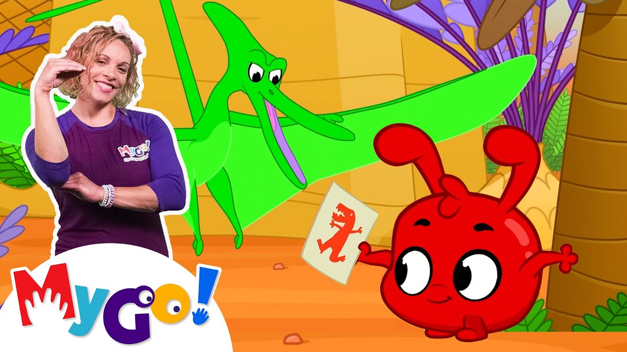 Orphle and the Dinosaurs! | MyGo! Sign Language For Kids | @MorphleTV ...