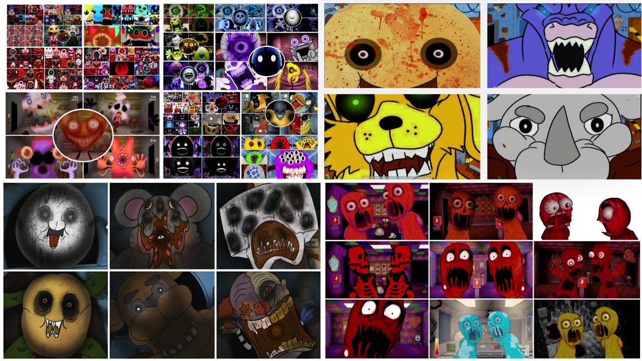 ONaF 1-70 All jumpscares - YouTube